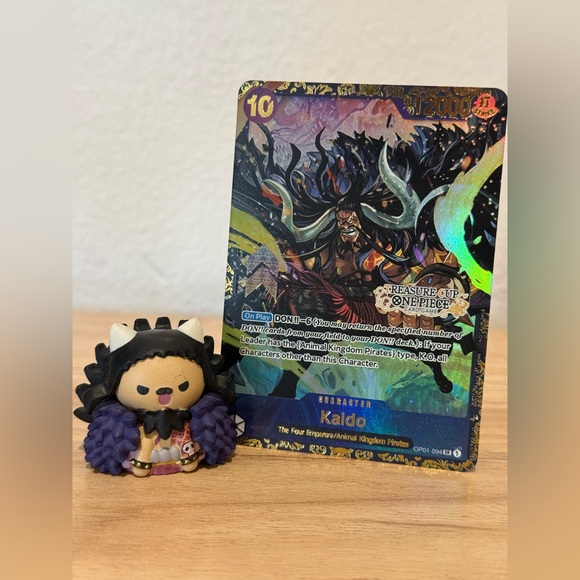 Games | One Piece Kaido Proxy Card With Cat Figure | Poshmark